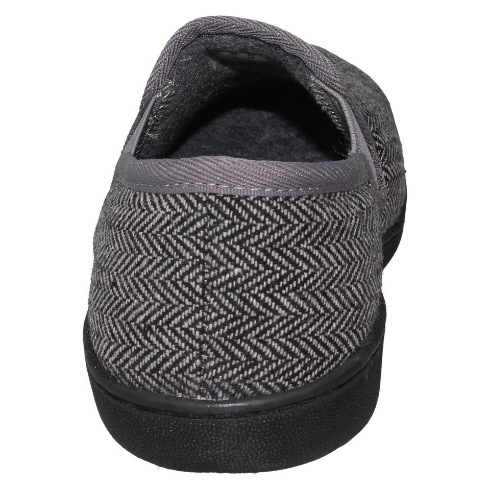 MENS CLARKS KING EASE SLIP ON WARM INDOOR TEXTILE HOUSE SLIPPERS SHOES ...