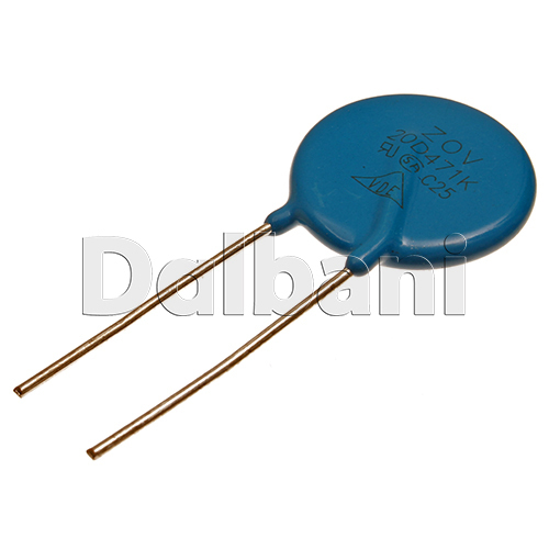 5PCS 20D471K Metal Oxide Varistor Vlt Dependent Resistor 470V 300VAC ...