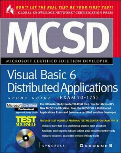 MCSD Visual Basic 6 Distributed Applications Study Guide (Exam 7 9780072119329| eBay