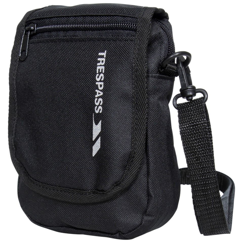 Trespass Helicon Black Travel Mens Shoulder Bag Crossbody in White ...
