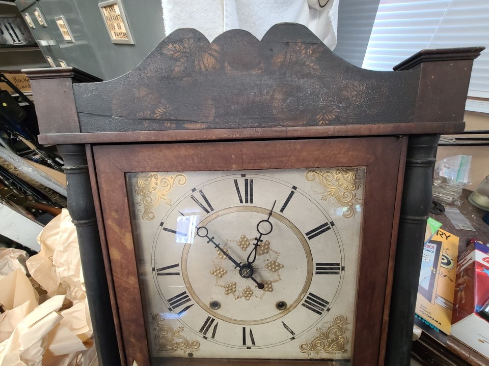 Antique 1899's Henry Terry Half Pillar Clock Claw Feet Rough Shape ...