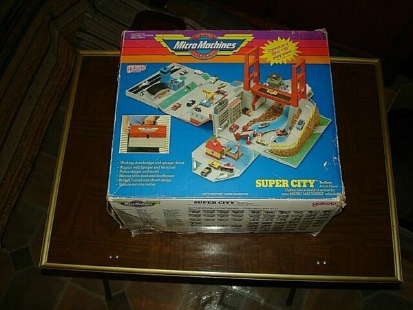 Galoob 1988 Micro Machines Super City Toolbox Playset W/box 95 Complete ...