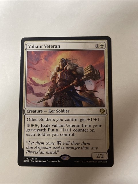 MTG Valiant Veteran Dominaria United 038/281 Regular Rare for sale ...
