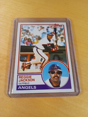 1983 Topps #500 REGGIE JACKSON California Angels Baseball Card ...