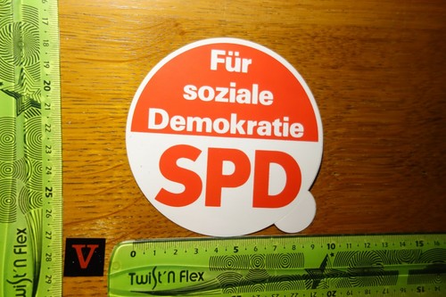 Alter Aufkleber Politik Europa Partei SPD Für soziale Demokratie | eBay