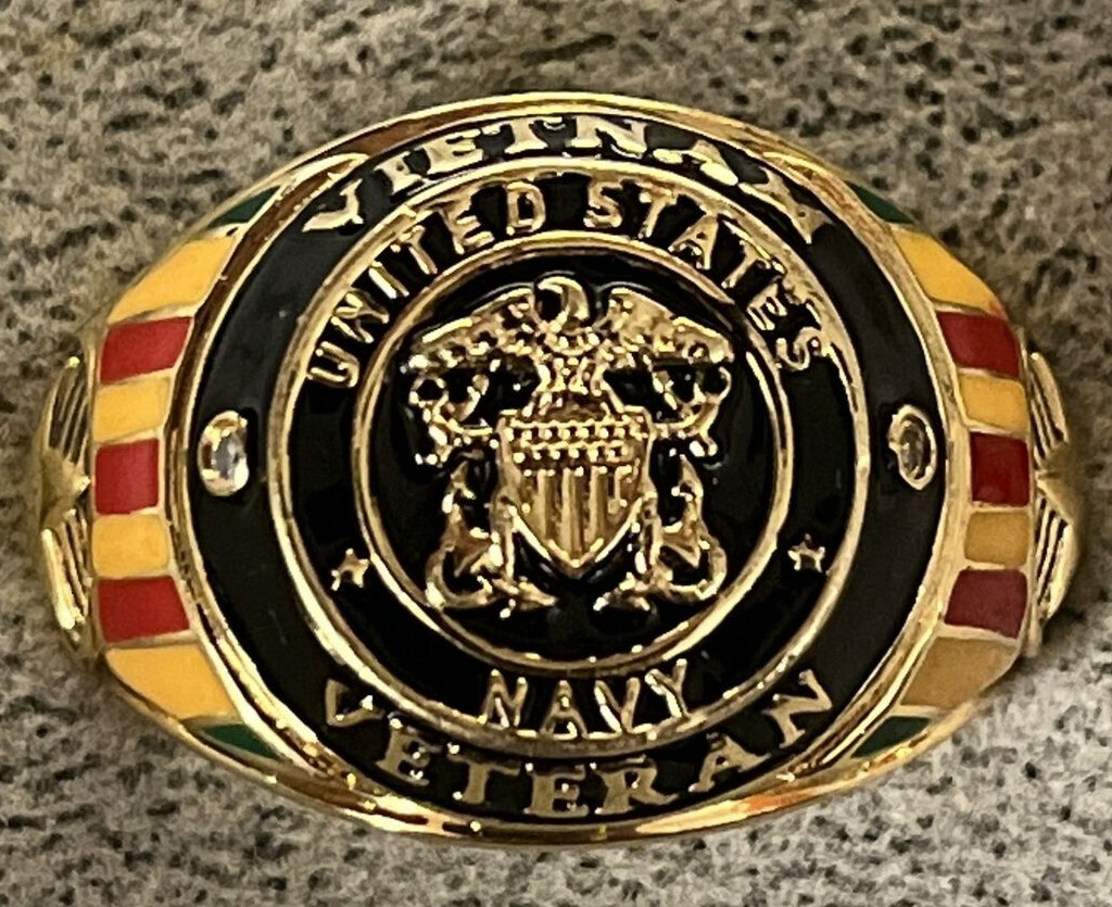 U.S. VIETNAM WAR VETERAN Rings 2 Diamonds Each Ring | eBay