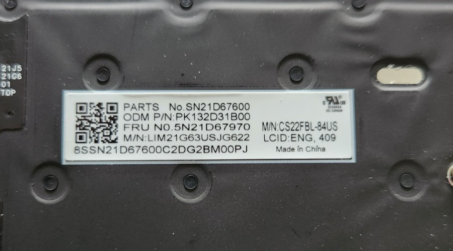 Genuine Lenovo ThinkPad T14 Gen 3 Gen 4, P14s Gen 3 Gen 4, Keyboard ...