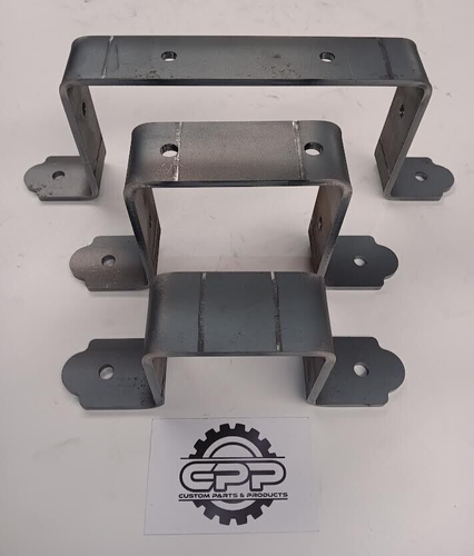 Post Fix Wall Brackets 5mm Thick Steel Very Strong Extreme Wind 75mm ...