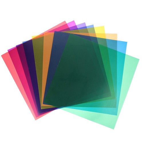 8 Pcs Flash Filters Photographic Lighting Camera Sheet Color Absorbing ...