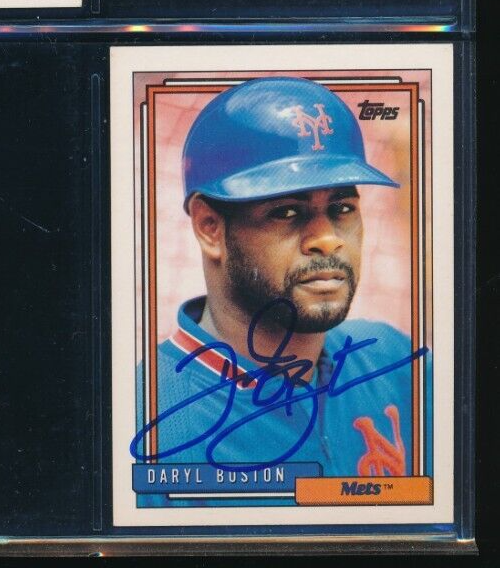 1992 Topps #227 Daryl Boston New York Mets Signed Autograph (GV63 ...