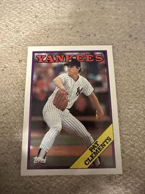 1988 Topps New York Yankees Baseball Card #484 Pat Clements | eBay