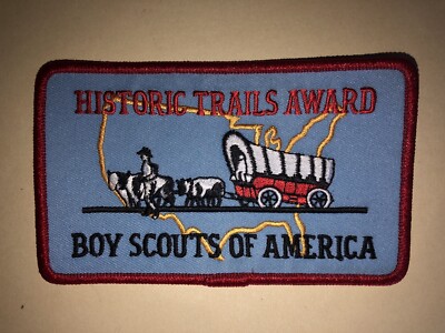 Boy Scouts Of America Historic Trails Award Embroidered Patch 3”x5” | eBay