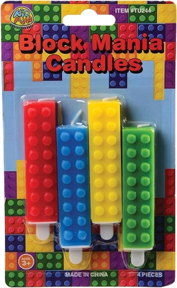 Birthday Candles Cake Topper - Block Mania Interconnecting Building ...