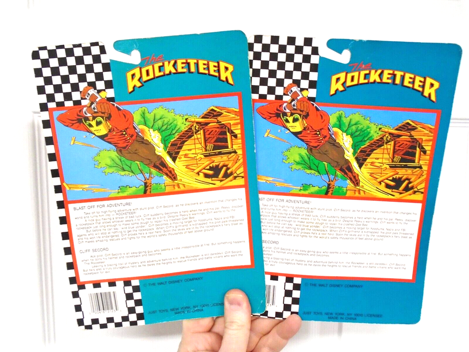 Disney THE ROCKETEER Movie Figure SET OF 2 MOC 1991 Just Toys | eBay
