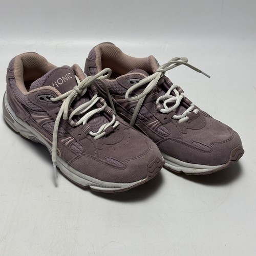 Vionic Womens Classic Walker Walking Shoes Size 8 Pink Leather Low Lace ...