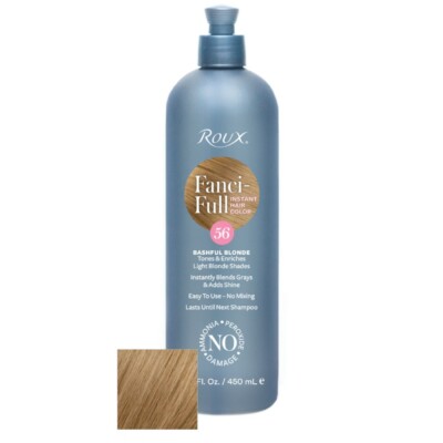 Roux Fanci-Full Rinse 450mL - 56 Bashful Blonde Tones & Enriches Light ...
