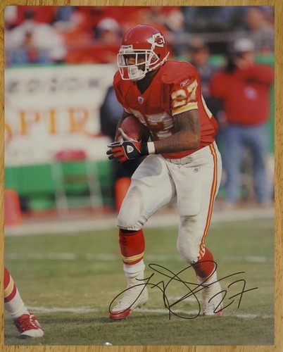 NFL Football LARRY JOHNSON Kansas City Chiefs #27 Original Autograph ...