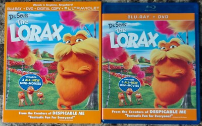 Dr. Seuss The Lorax (Blu-ray + DVD, 2012, 2-Disc Set w Slipcover) Danny ...