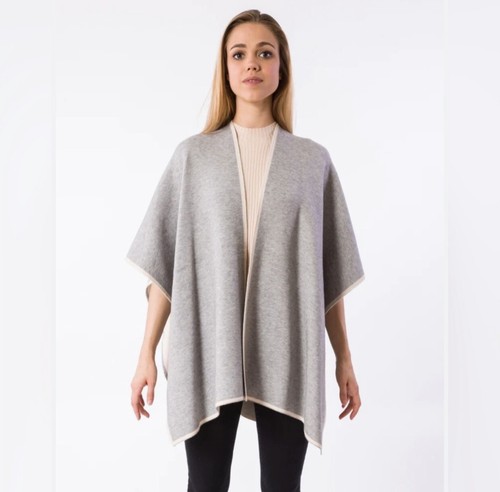 Kerisma Karyn ll Reversible Two Tone Wrap Gray Ivory One Size | eBay