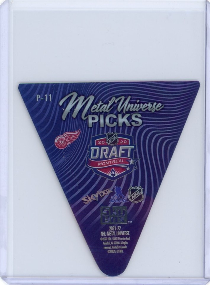 2021-22 Metal Universe Lucas Raymond Rookie RC Universe Picks Detroit ...