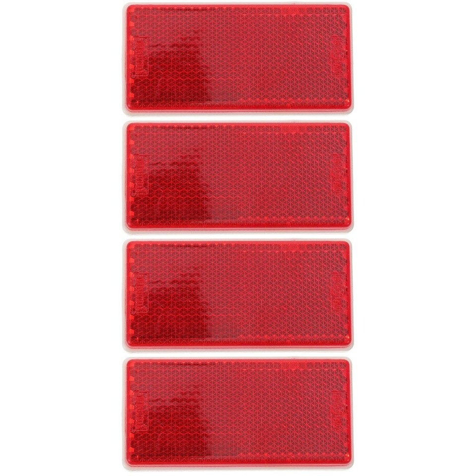 4 Pieces Stick On Reflectors Truck Side Car Reflective Stickers ...
