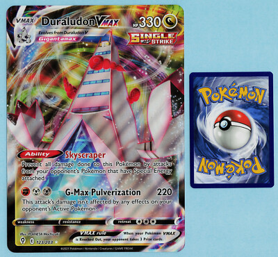 Duraludon VMAX Evolving Skies 123/203 Ultra Rare JUMBO Pokemon Card ...