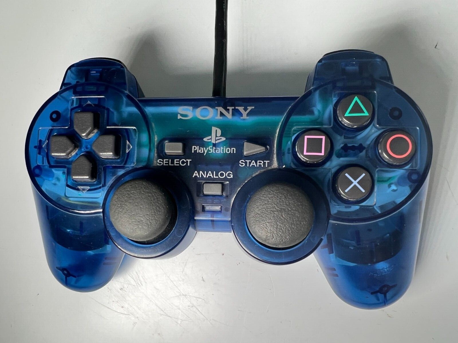 Sony PS2 Ocean Blue Clear Controller OEM DualShock PlayStation 2 | eBay