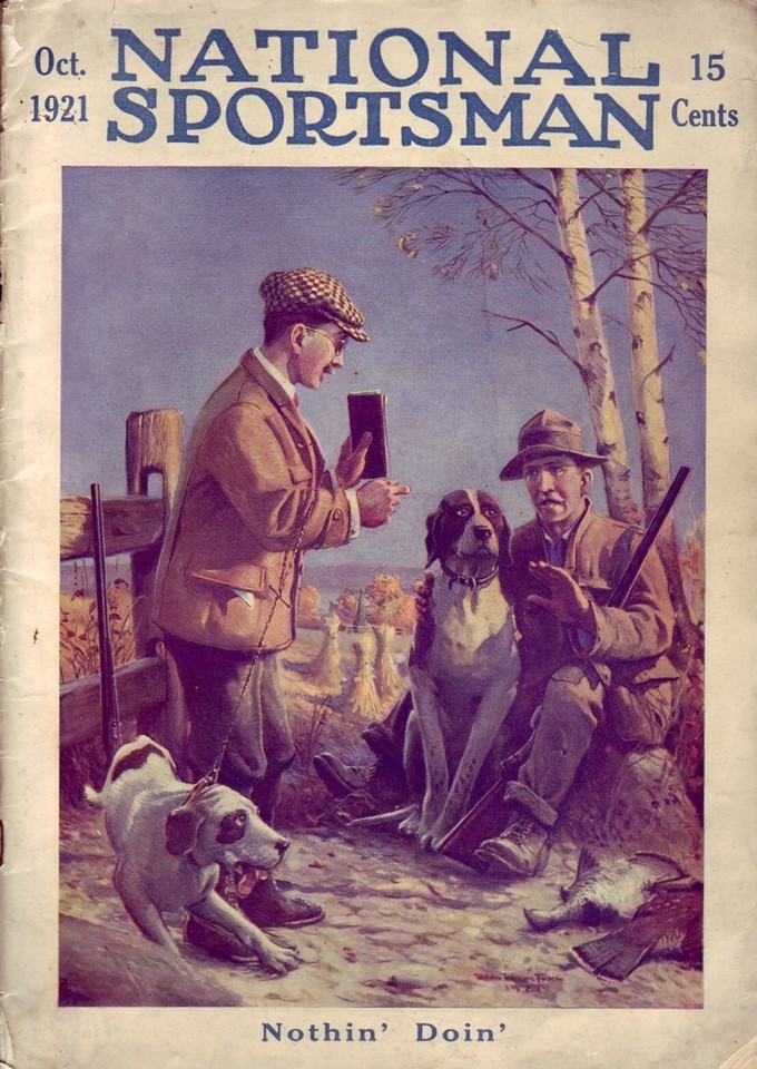 Antique NATIONAL SPORTSMAN magazine October 1921 Cover Print for ...