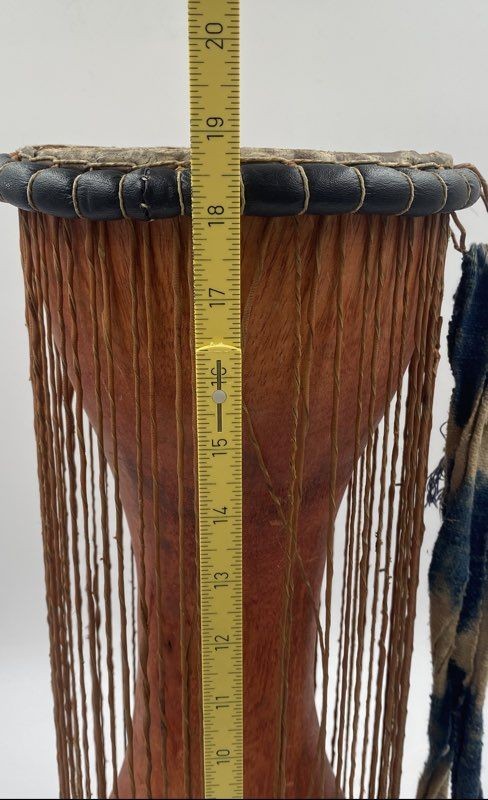 Brown Handcrafted Traditional African Rope Tuned Talking Drum With ...