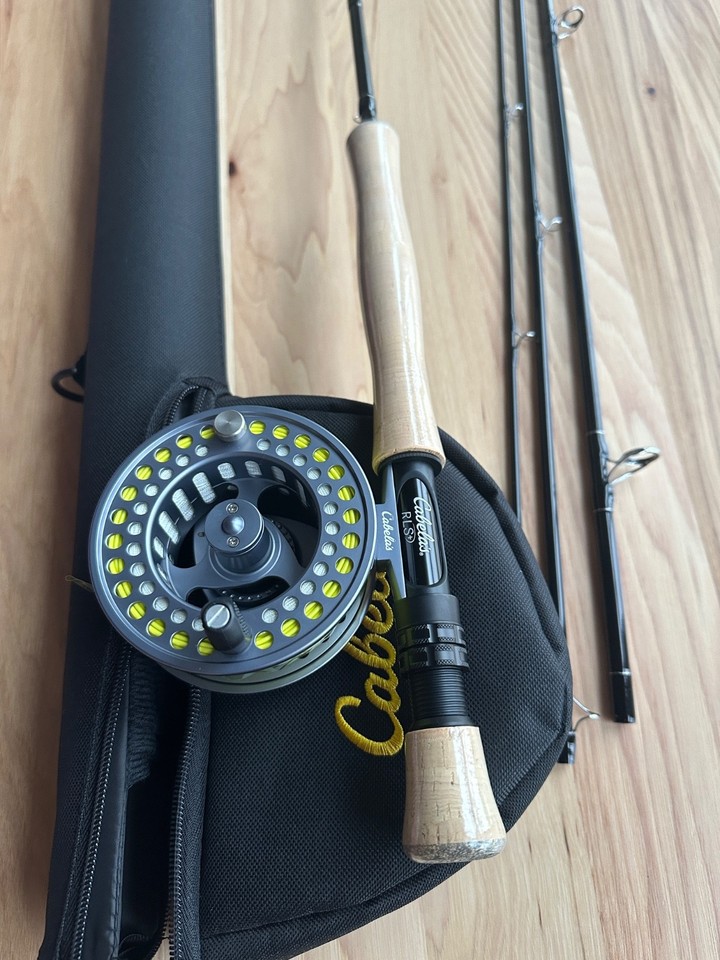 Cabela's RLS+ Combo Fly Fishing Rod 4 Piece 908-4 8wt 9'0", Never Used ...