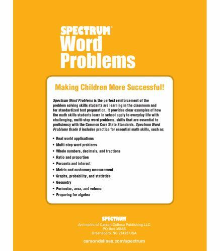 Word Problems Grade 8 Spectrum 1624427340 EBay Word Problems Grade 8 Spectrum 1624427340 EBay