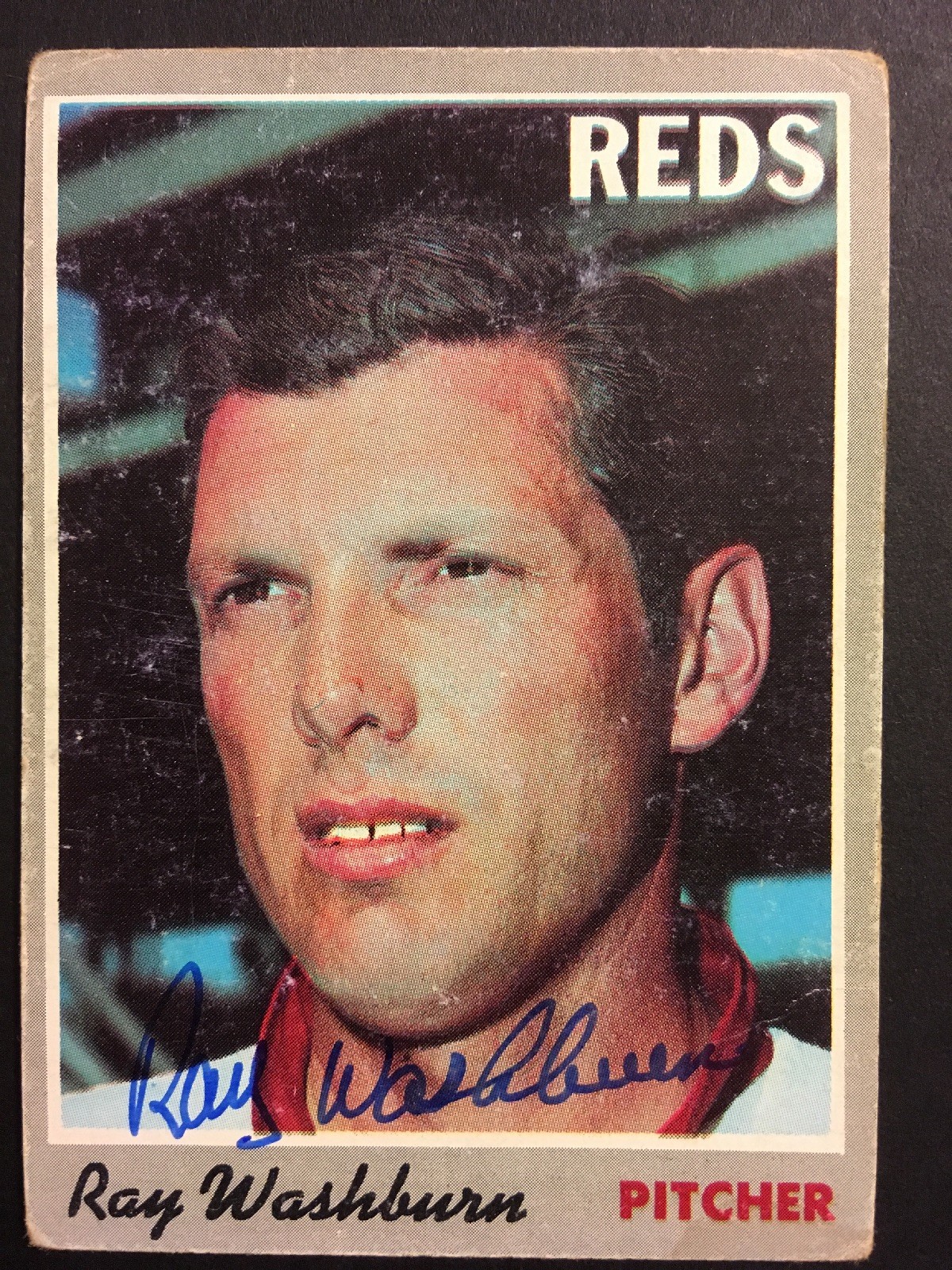 Ray Washburn Reds Signed 1970 Topps Baseball Card #22 Auto Autograph 2 ...
