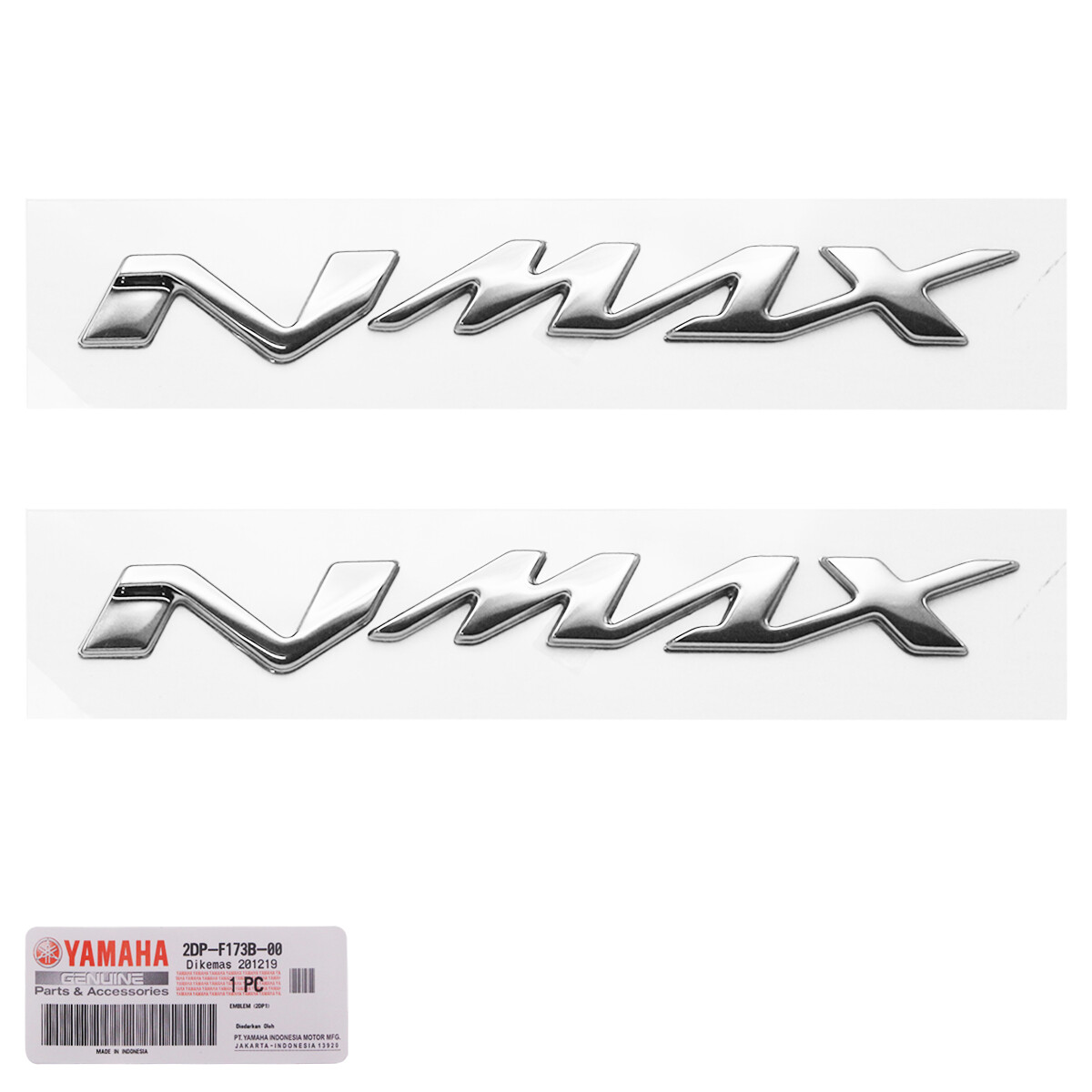 For Yamaha N-Max 2019 20 Chrome Logo "N-MAX" Side Emblem Decal | eBay ...
