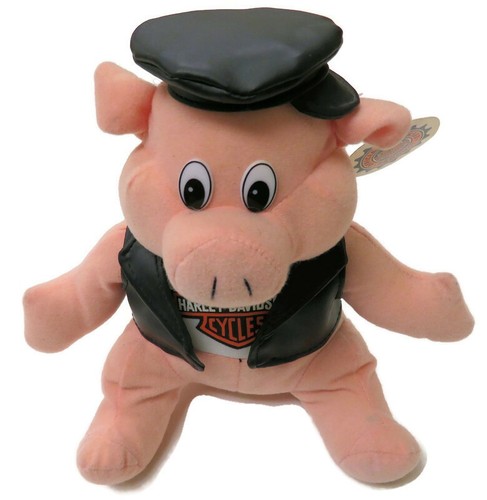 Harley Davidson Motorcycle Road Hog 11" Toy Stuffed Animal Plush Hog ...