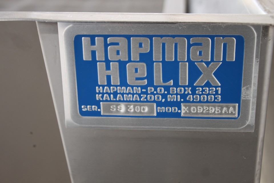 HAPMAN HELIX SS300 HOPPER SCREW CONVEYOR SYSTEM AS-IS | eBay