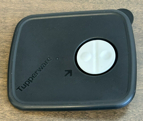 TUPPERWARE BLACK RECTANGLE ROCK N SERVE REPLACEMENT VENTED SEAL #3386 ...