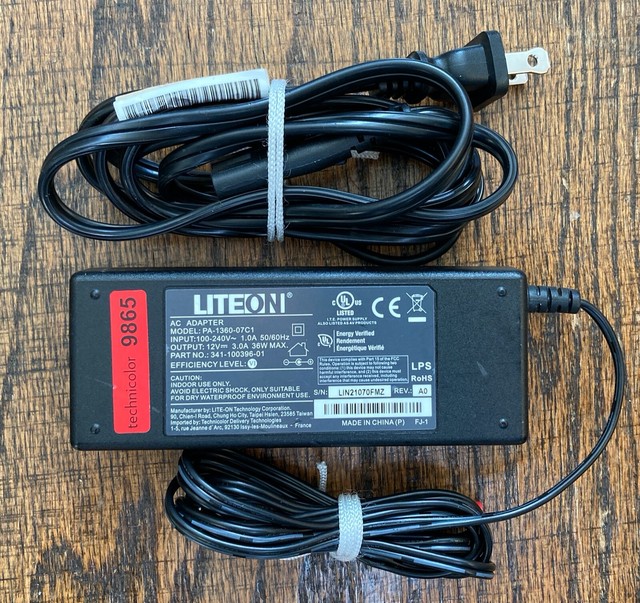 GENUINE LITEON Ac Adapter PA-1360-07C1 Technicolor 9865 with wall plug ...