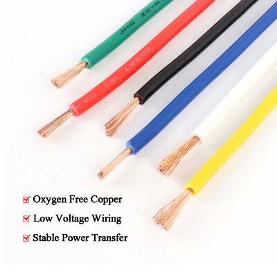 6 Color Pack For Automotive Primary Wire Lot 14 Ga Gauge Copper ...