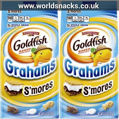 Goldfish Smores X2 187g Bags American Import Crackers Biscuits New ...