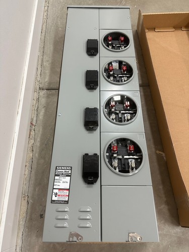 Siemens WMM42225J 1200/225A Meter Stack 4-Gang Ring type 3ph/1ph | eBay
