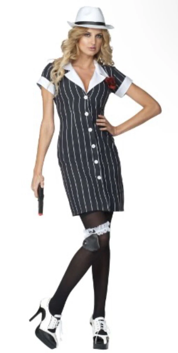 Gangsters Moll Costume Adult Black White 23697m Fruugo US, 42% OFF