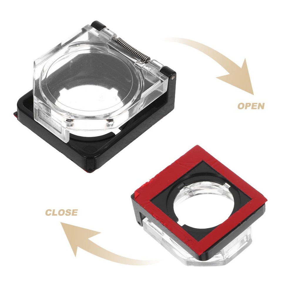 2pcs Switch Cover Protector: Transparent 22mm Plastic Round Push Button ...