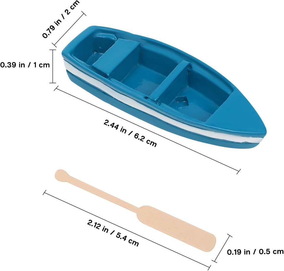 6 Pcs Canoe Rowing Boat Decor Mediterranean Decor Bedroom Tabletop ...