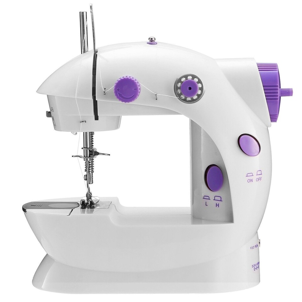 Mini Desktop Electric Sewing Machine Portable 2 Speed Held Household ...