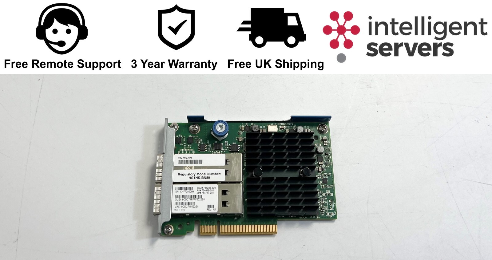 HPE InfiniBand FDR/Ethernet 10Gb/40Gb 2-port 544+FLR-QSFP Adapter ...