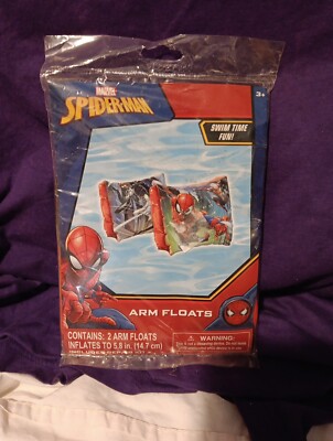 Marvel SPIDER-MAN Inflatable ARM FLOATS - New Sealed Swim Pool ...