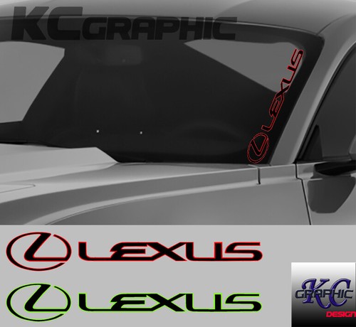 Lexus Decal Logo for Side Windshield, Side Door, Lexus IS RC ES LS GS ...
