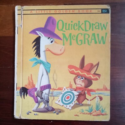 1960 Quick Draw McGraw 1st Printing "A"of 1st EDITION Little Golden ...