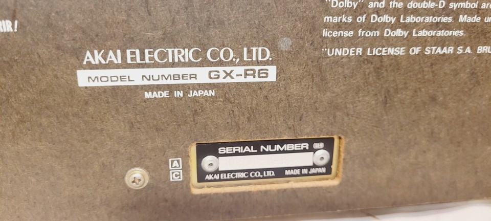 vintage AKAI GX-R6 Stereo Cassette Deck | eBay