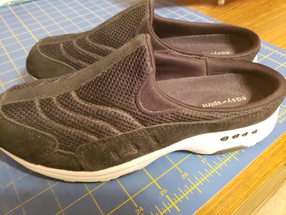 Women's Easy Spirit, Traveltime Classic Clog Navy Mesh Textile Size 10W ...